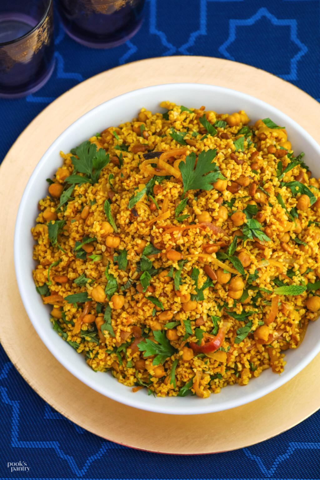 Bulgur Wheat Salad with Chickpeas - Pook's Pantry Recipe Blog