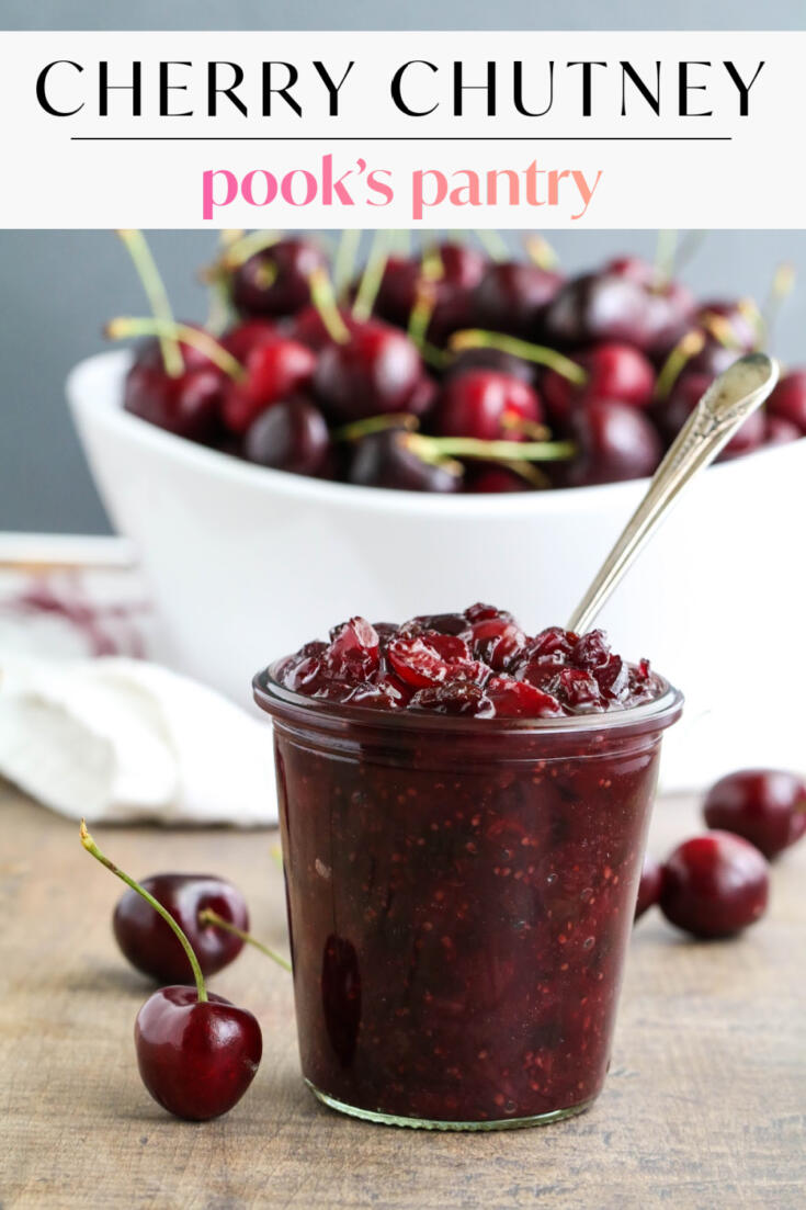 Cherry Chutney with Red Onion, Ginger and Whole Grain Mustard