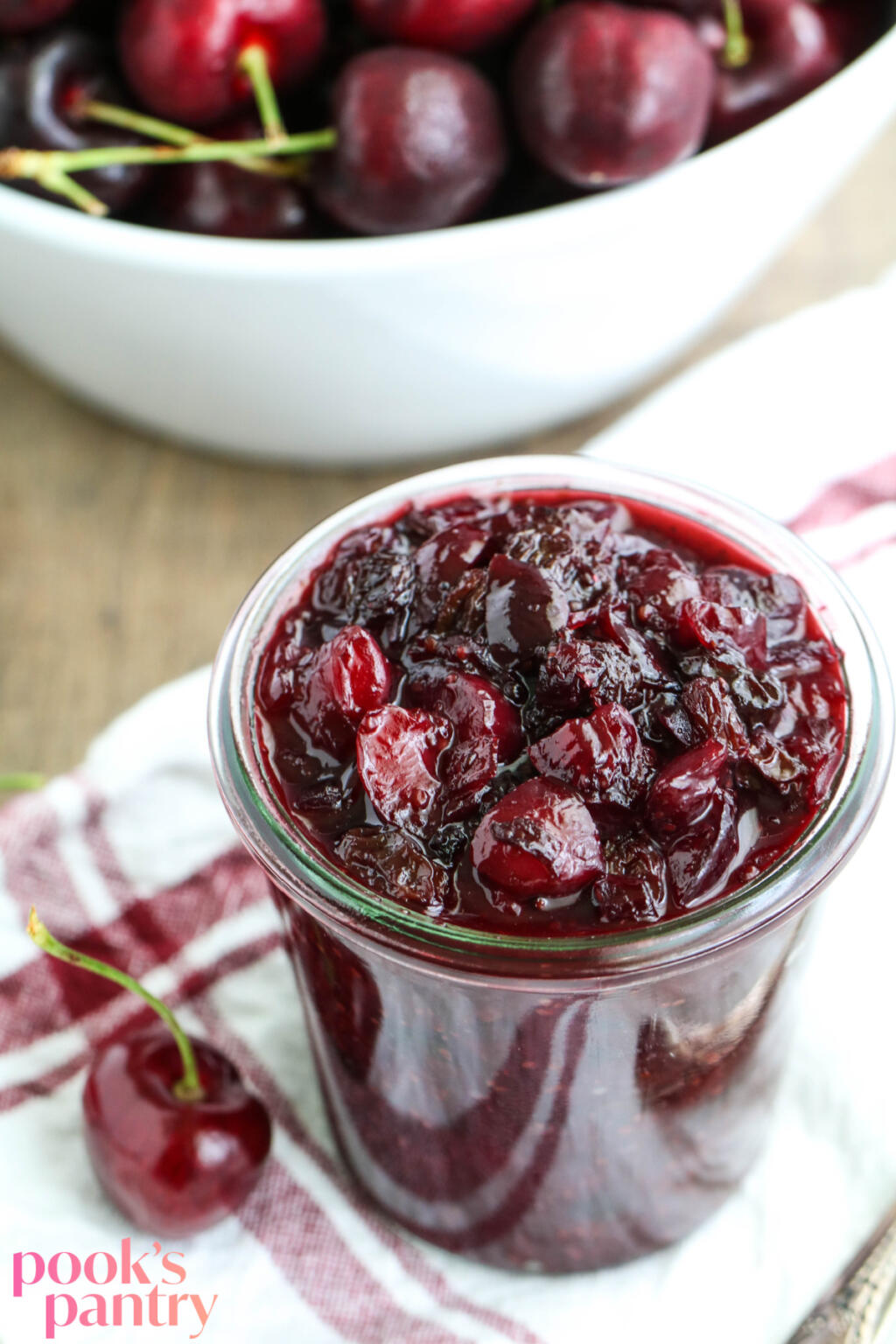 Cherry Chutney with Red Onion, Ginger and Whole Grain Mustard