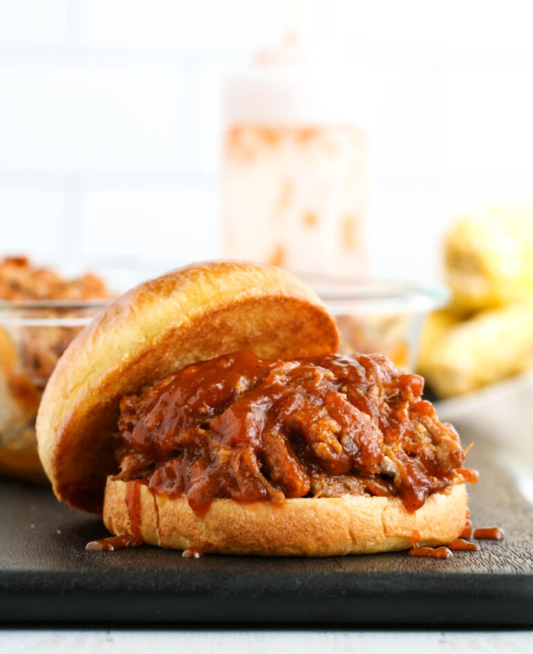 Slow cooker apple bourbon pulled pork - Pook's Pantry Recipe Blog
