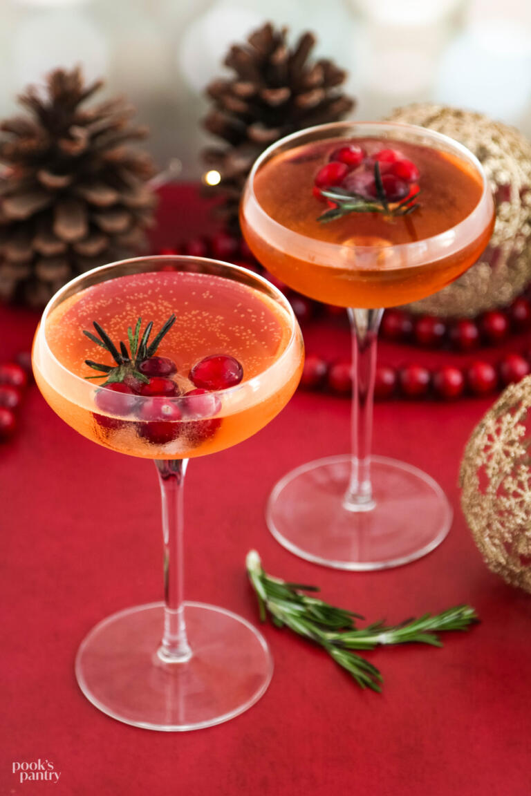 Cranberry rosé spritzer recipe - Pook's Pantry Recipe Blog