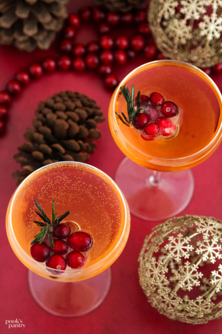 Cranberry rosé spritzer recipe - Pook's Pantry Recipe Blog