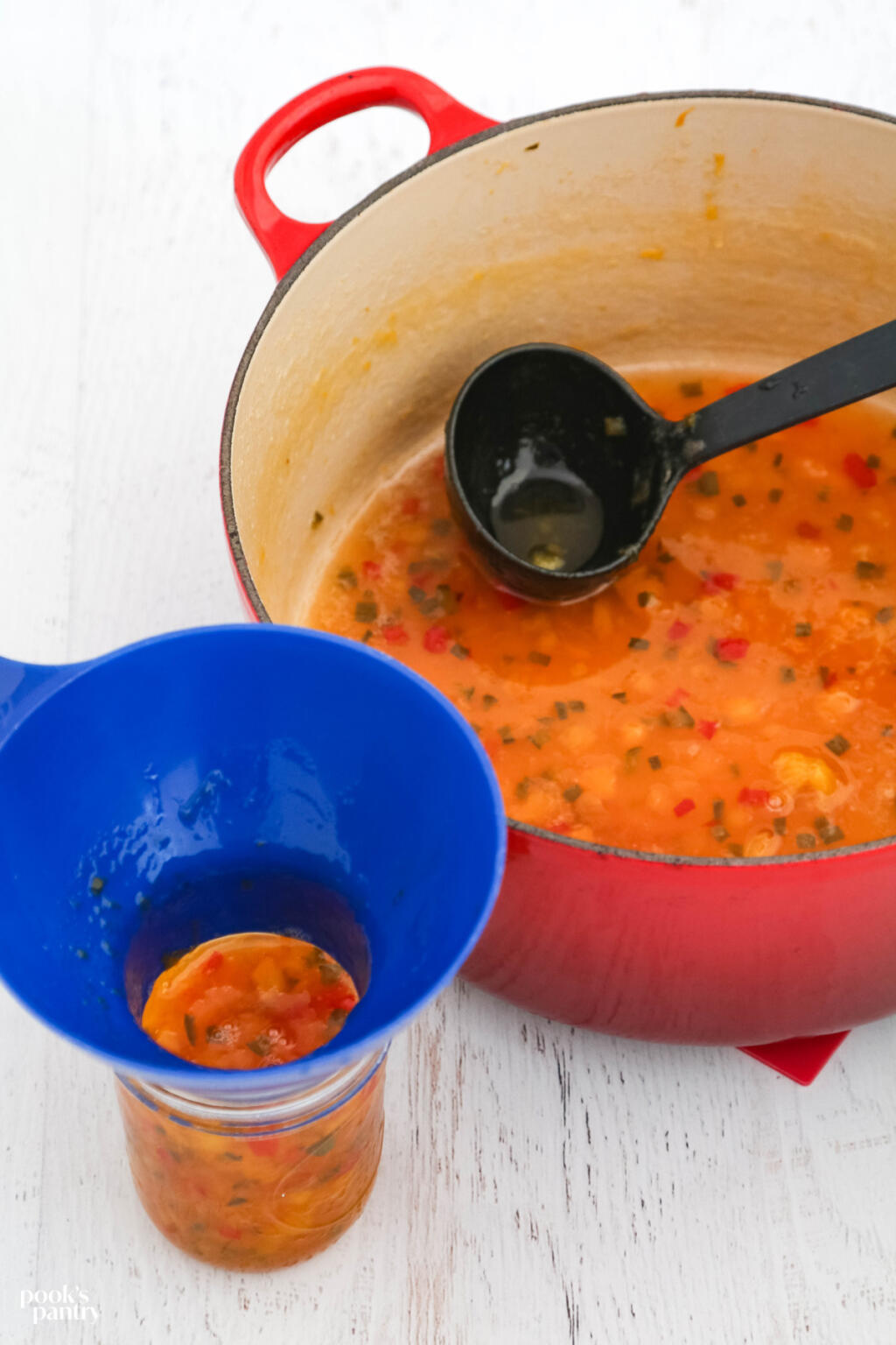 Peach pepper jam recipe - Pook's Pantry Recipe Blog