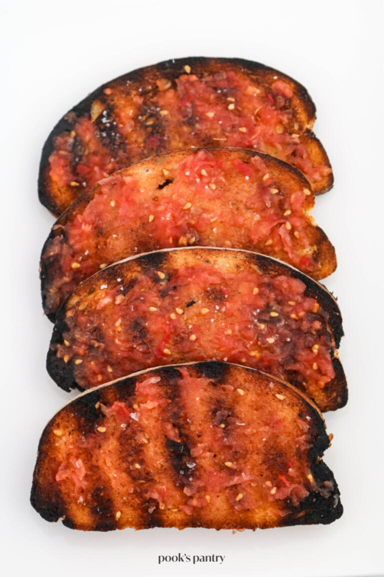 Catalan tomato bread recipe (pa amb tomàquet) - Pook's Pantry Recipe Blog