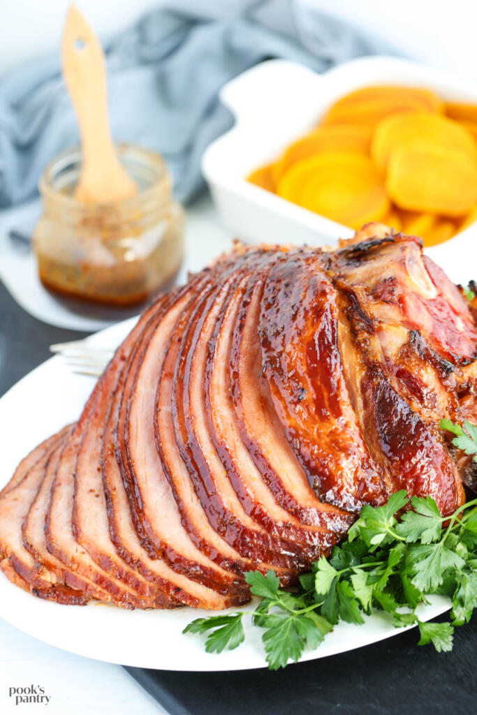 Sweet and spicy honey mustard ham glaze recipe - Pook's Pantry Recipe Blog